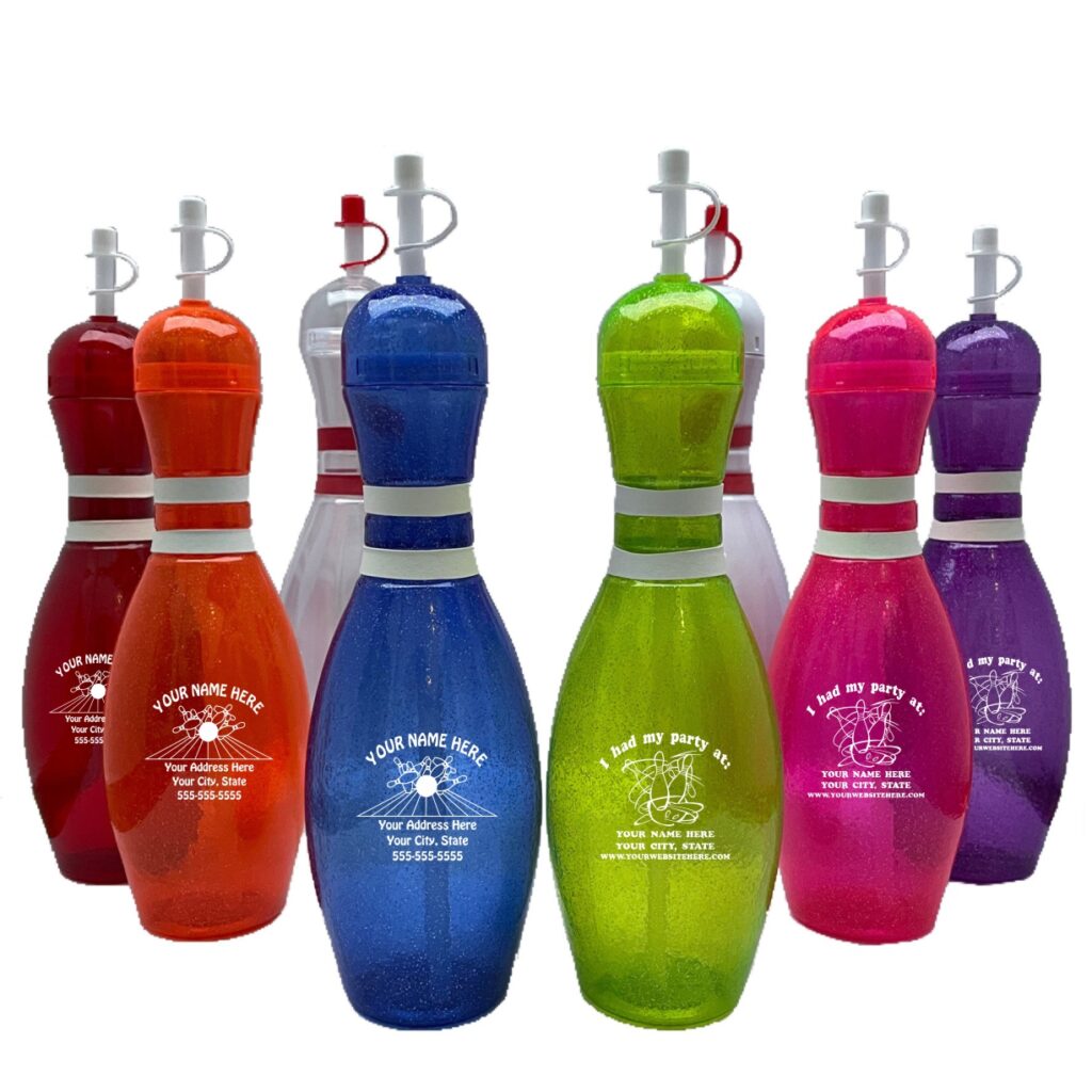 Personalized Bowling Pin Water Bottles | Sierra Products