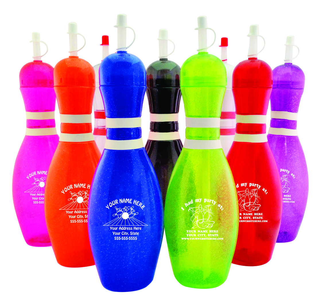 Personalized Bowling Pin Water Bottles | Sierra Products