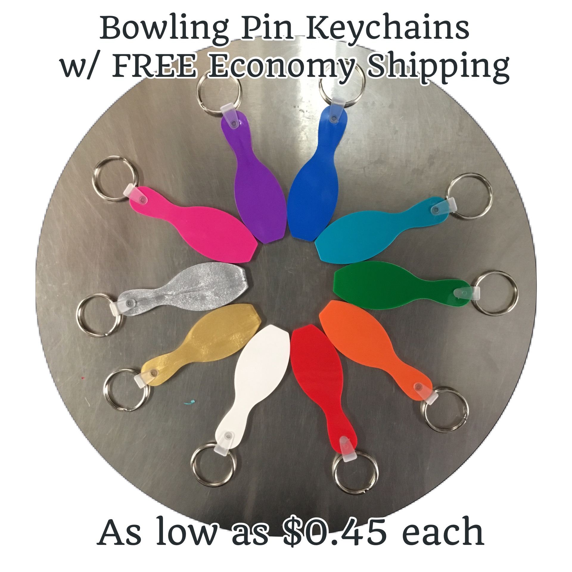 Bowling Pin Key Chains & Bowling Party Favors | Sierra Products Inc.