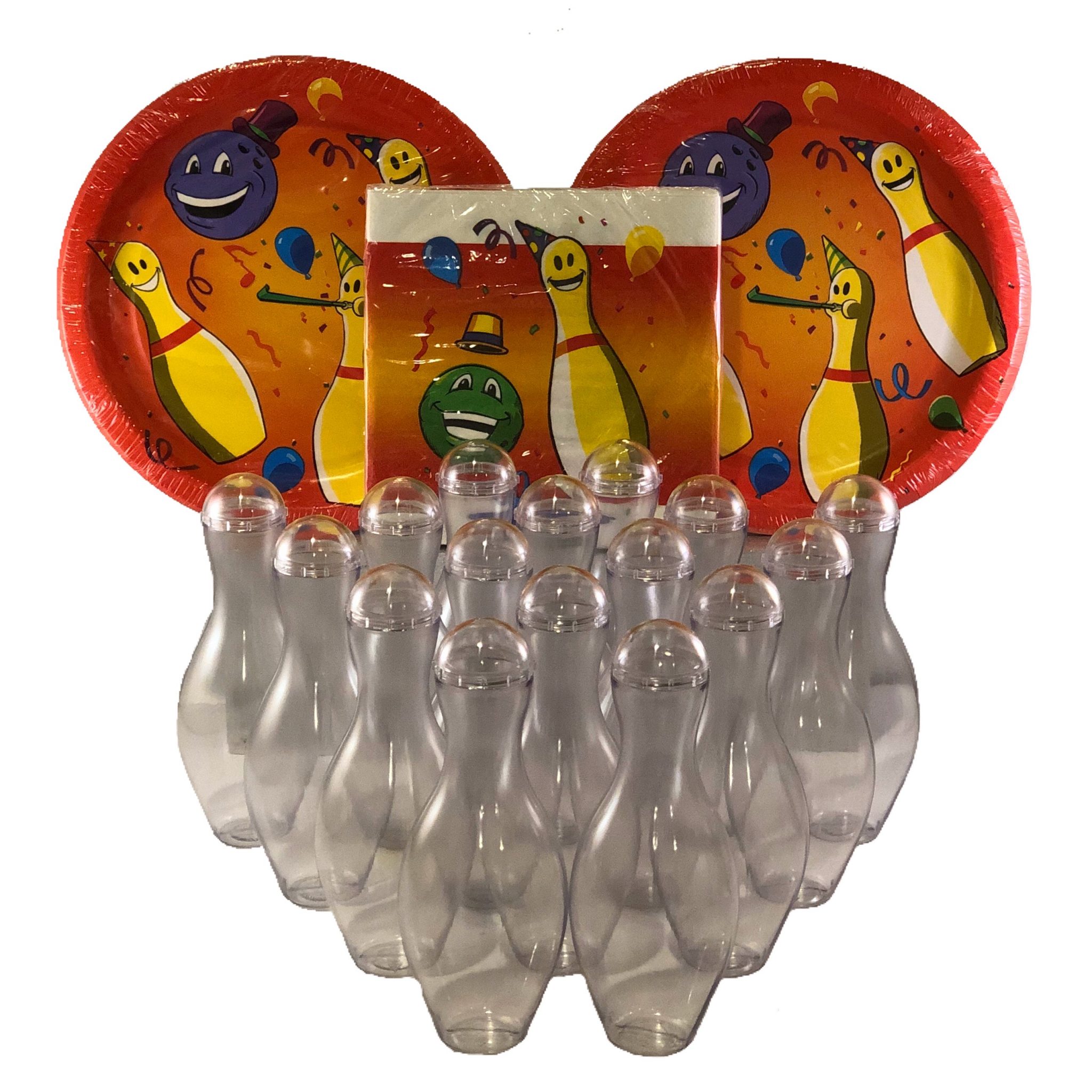 Mini Bowling Pin Candy Container Party Favor 12 pack