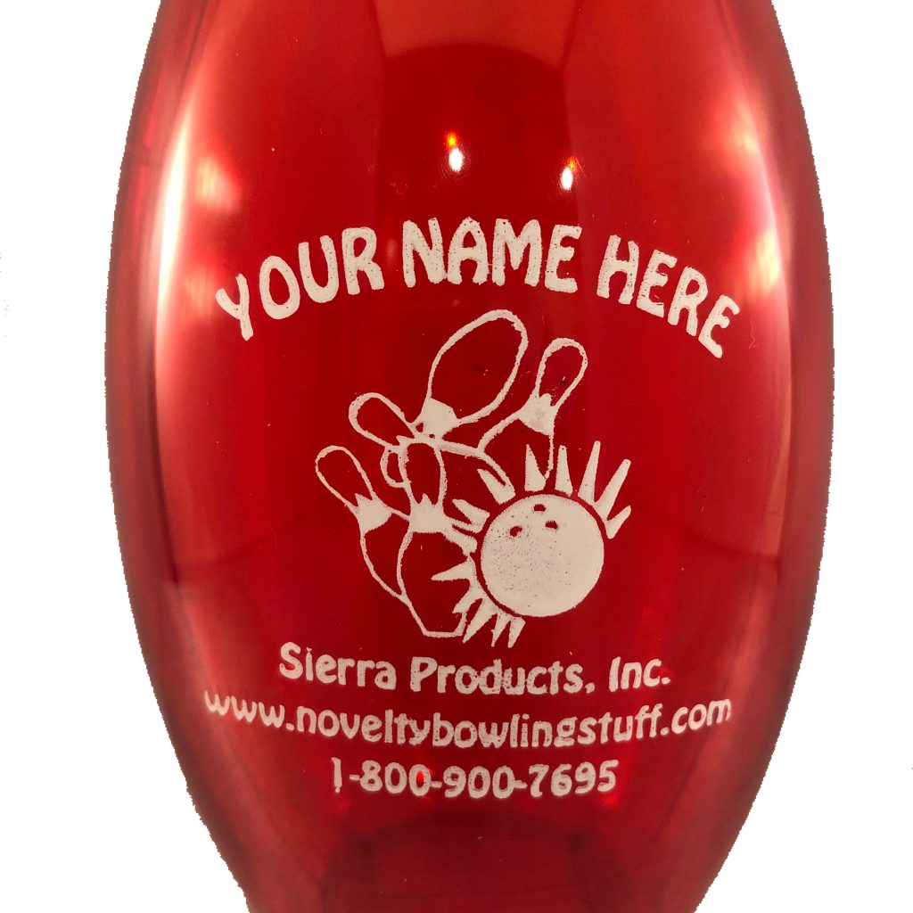 Personalized Bowling Pin Banks in Assorted Colors by Sierra Products
