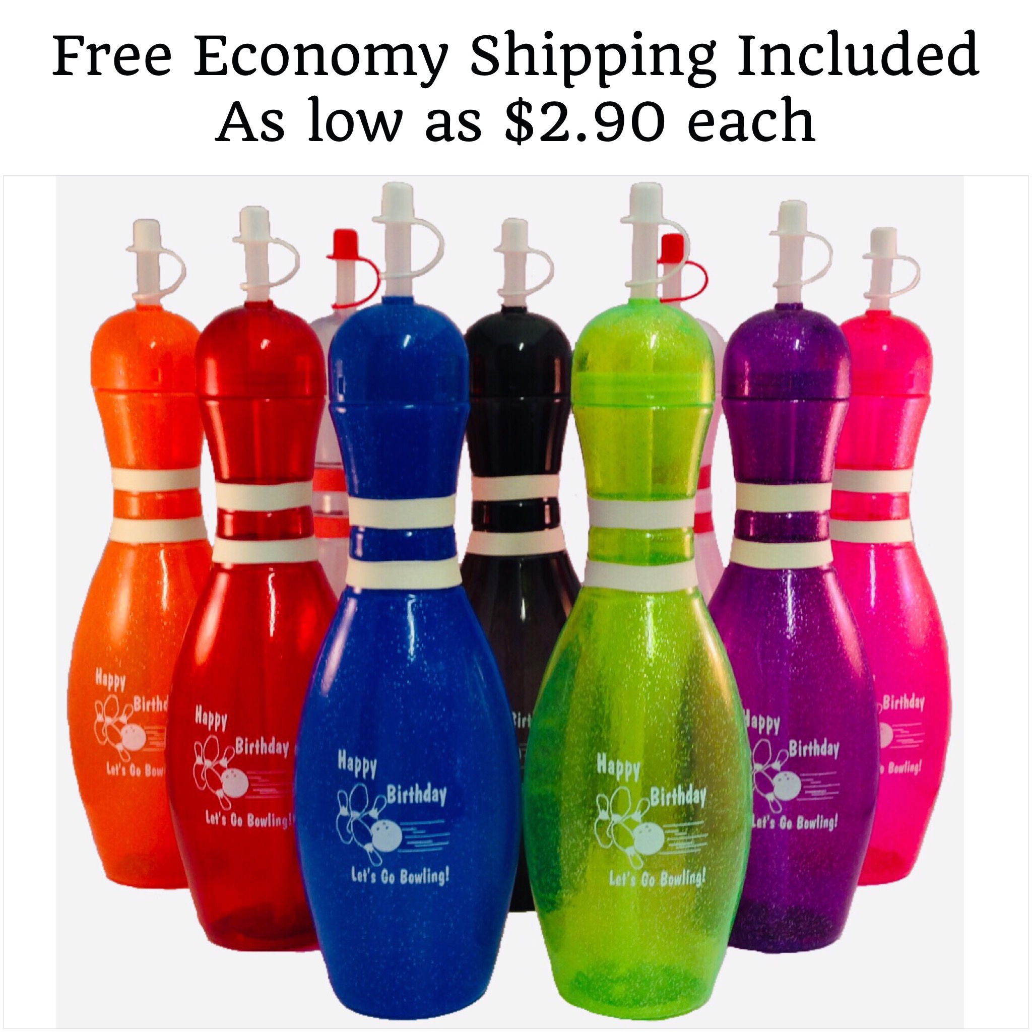 Personalized Bowling Pin Water Bottles & Sipper Cups | Sierra Products Inc.