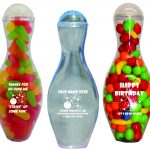Personalized Mini Bowling Pin Candy Container by Sierra Products