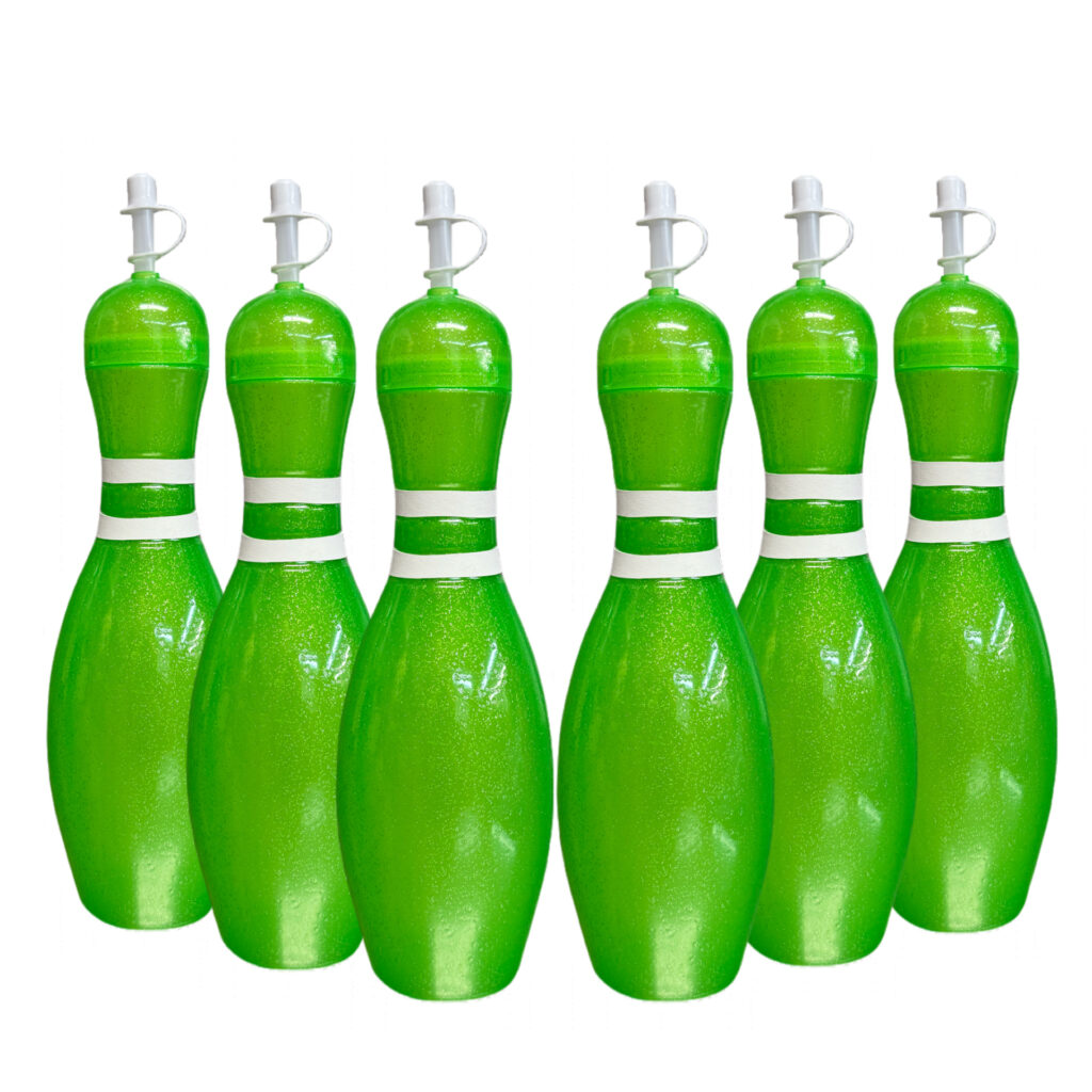 owling Pin Water Bottle 6 pack by Sierra Novelty Bowling Stuff