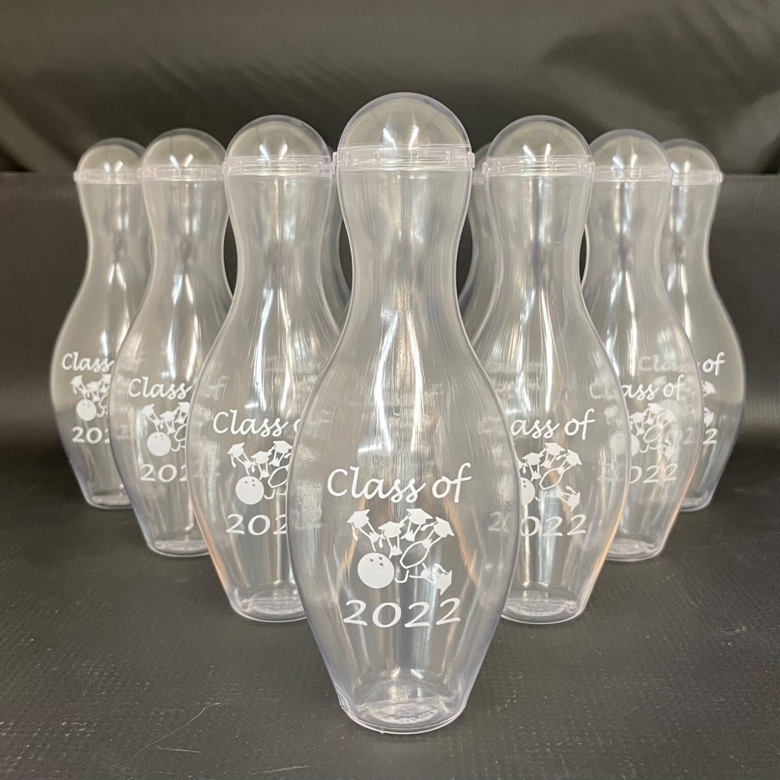 Mini Graduation Bowling Pin Candy Containers by Sierra Products
